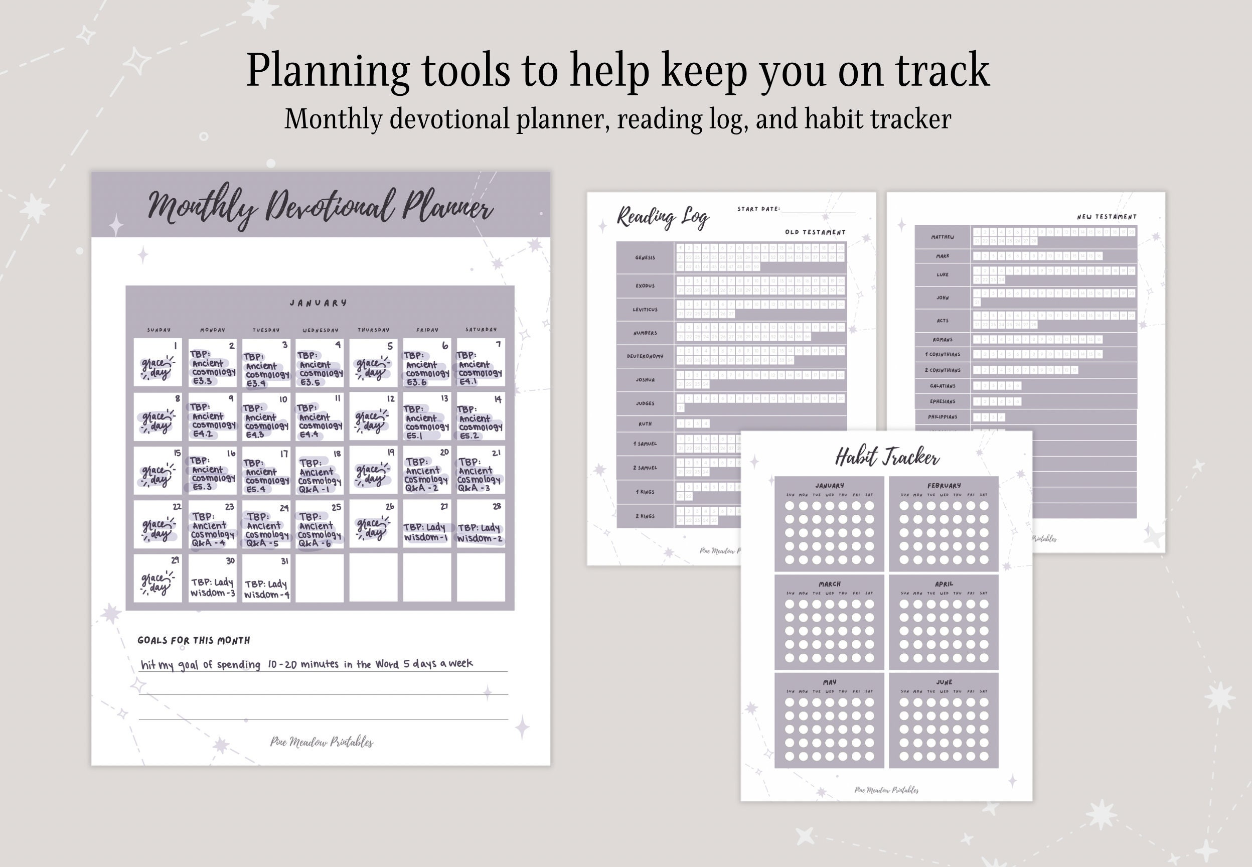 The Complete Printable Bible Study Journal | Sermon Notes Bible Study ...