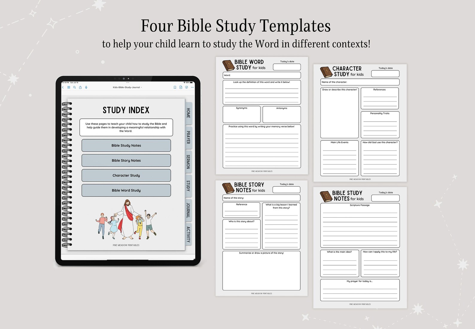 Digital Kids Bible Study Journal | Sermon Notes, Prayer, Activities ...