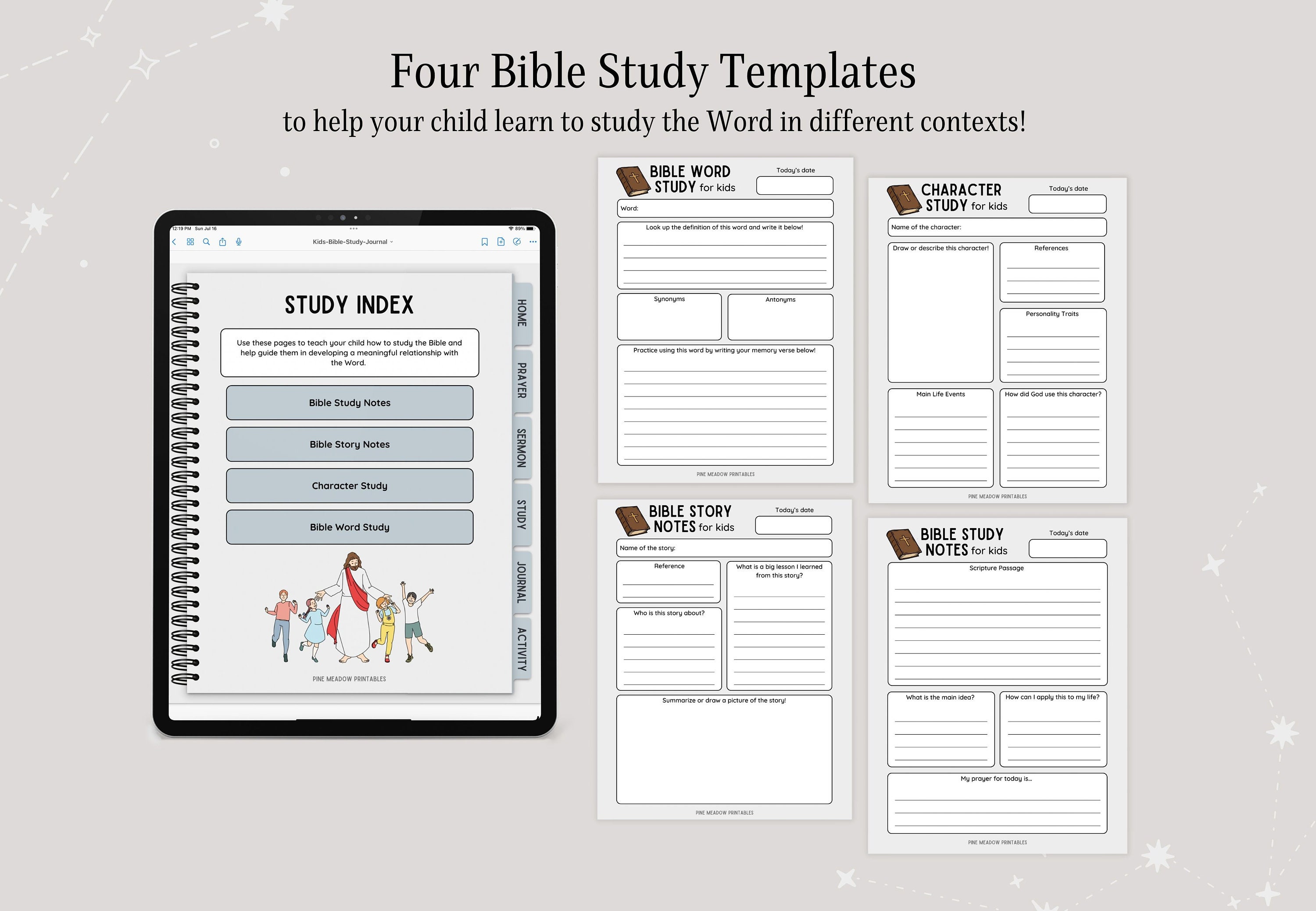 Digital Kids Bible Study Journal | Sermon Notes, Prayer, Activities ...