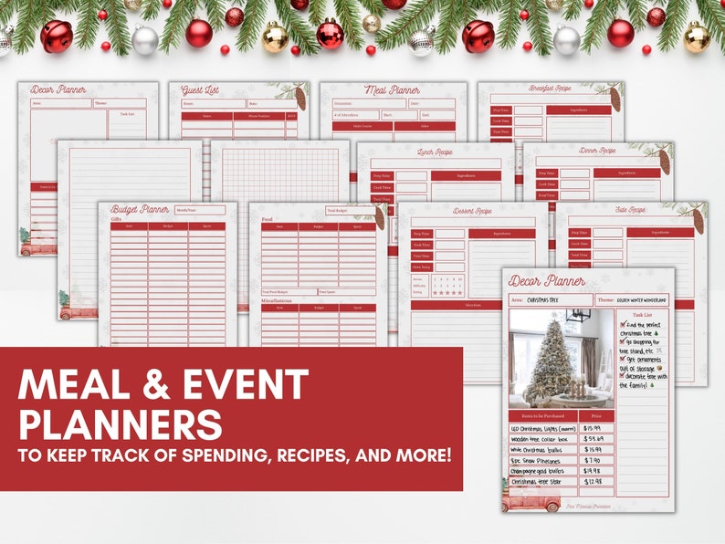The Complete Printable Christmas Planner | Christmas Wish List ...