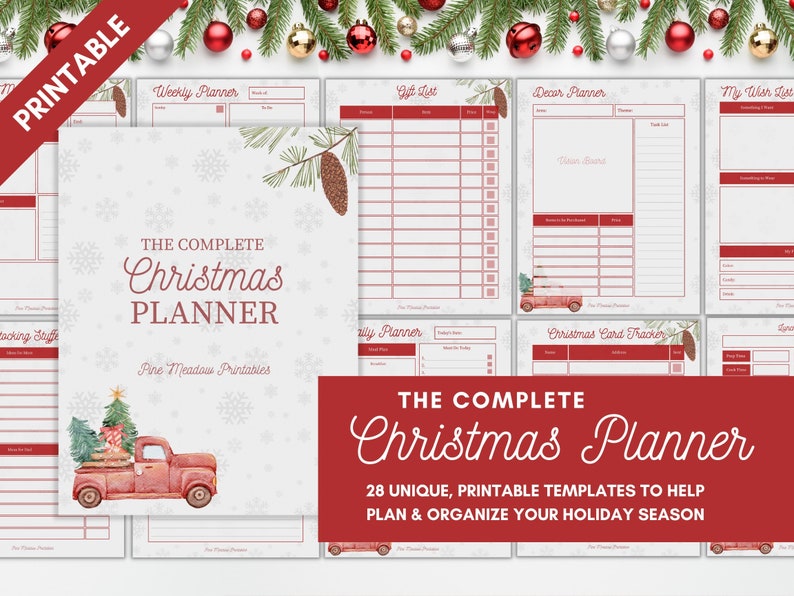The Complete Printable Christmas Planner | Christmas Wish List ...