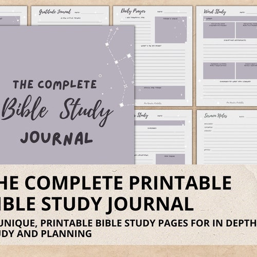 The Complete Digital Bible Study Journal Sermon Notes Bible - Etsy