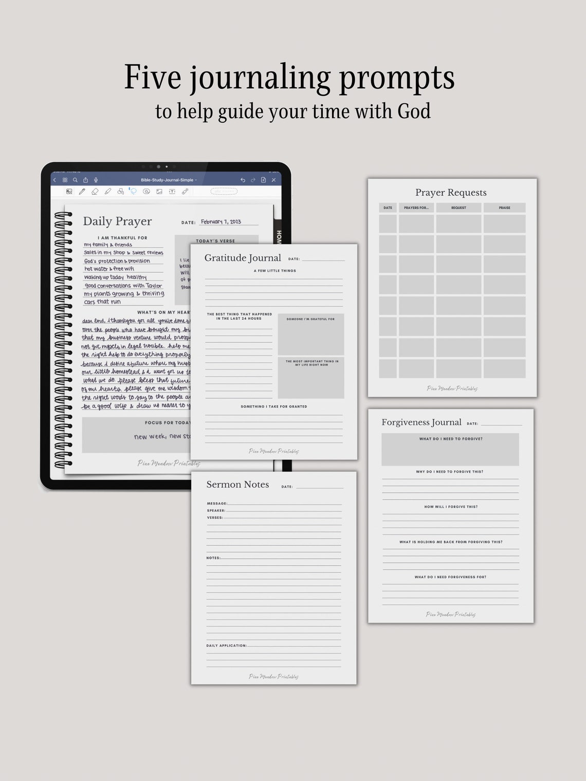 The Complete Digital Bible Study Journal | Men’s Bible Study Sermon ...