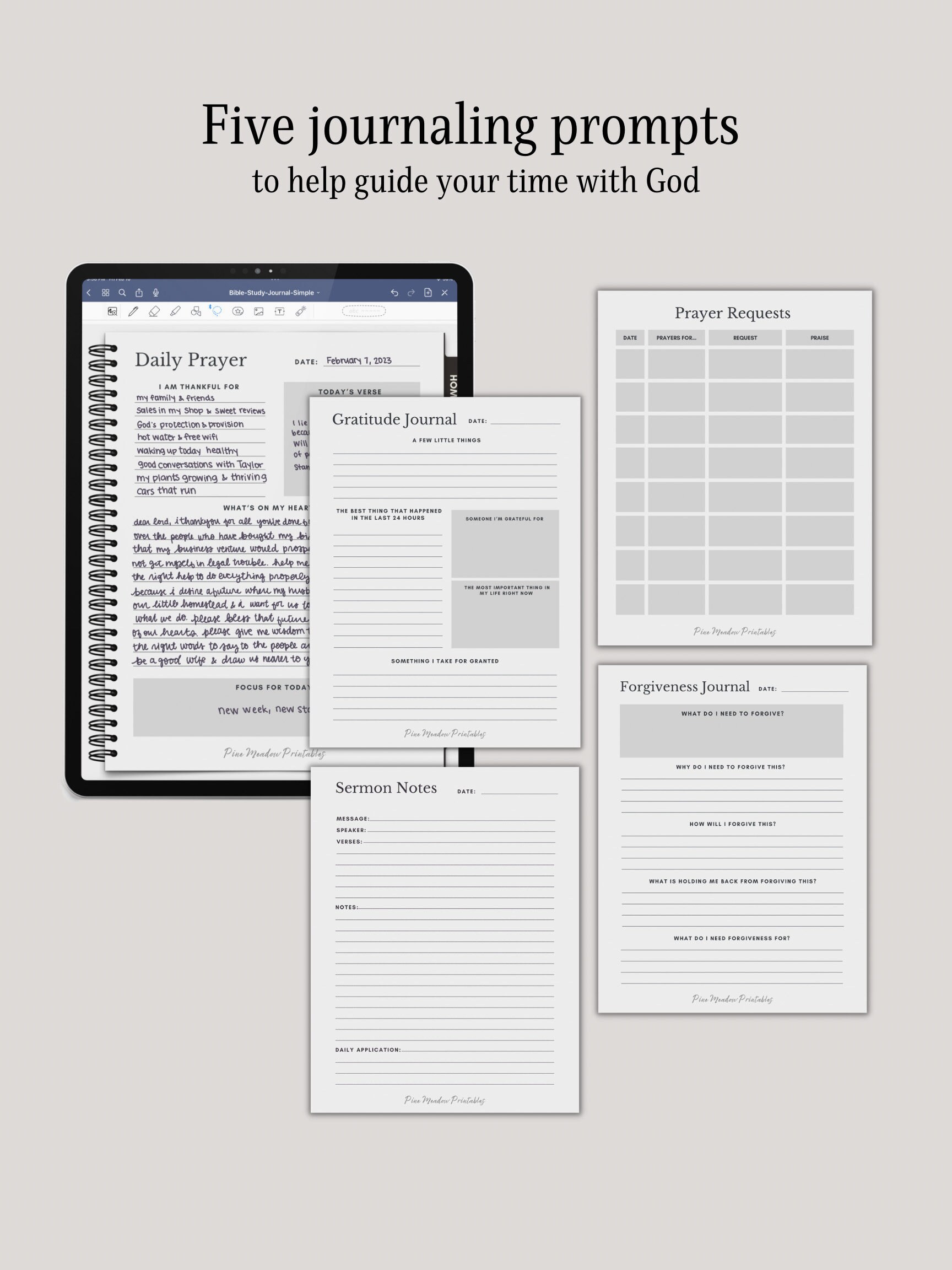 The Complete Digital Bible Study Journal | Men’s Bible Study Sermon ...