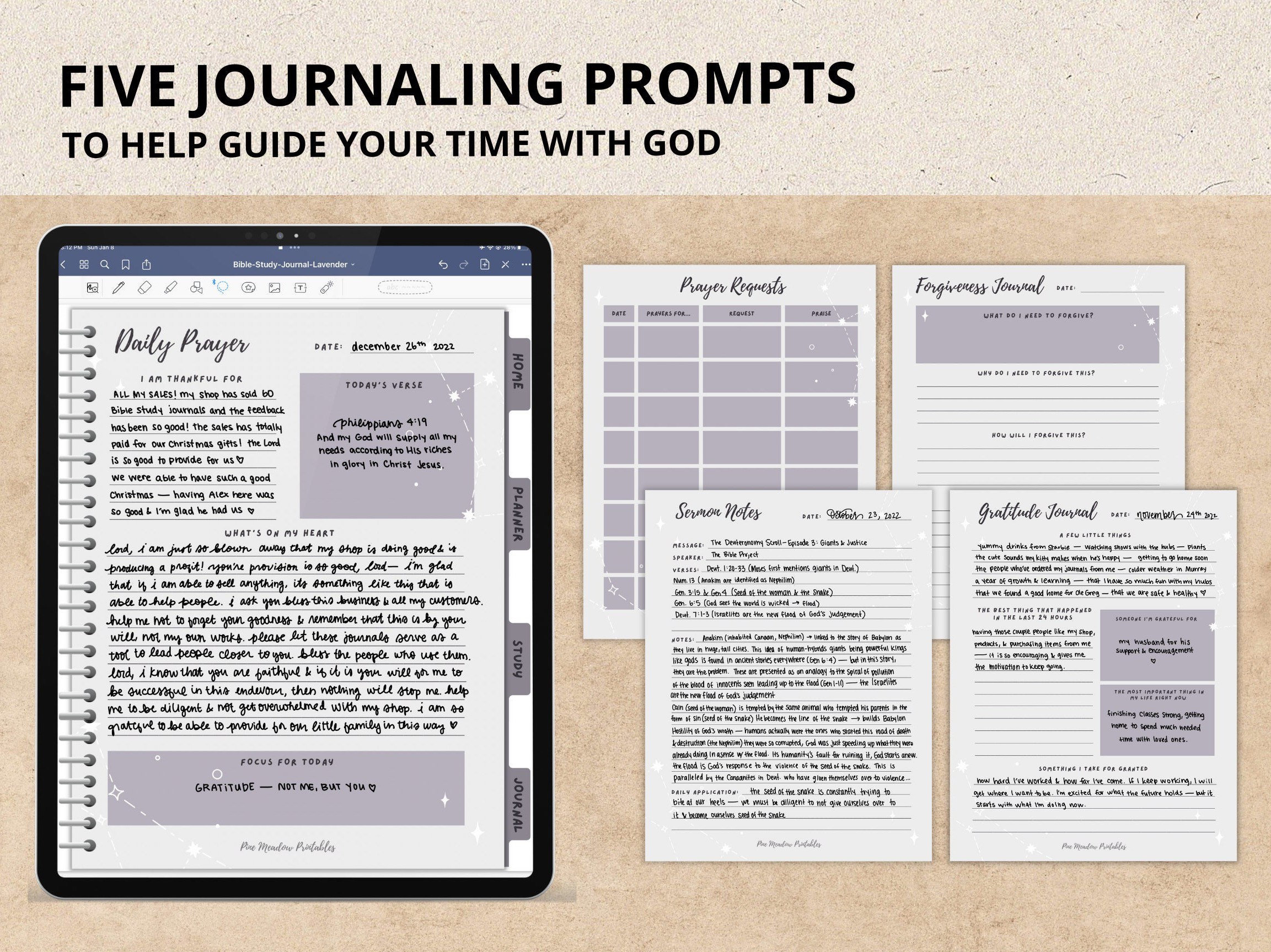 The Complete Digital Bible Study Journal Sermon Notes Bible Study ...