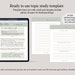 Digital Bible Study Notes Template | Sermon Note Taking, Topic Study ...