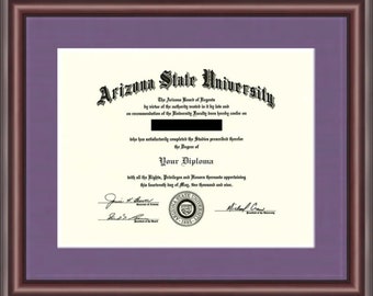 Arizona State Diploma Frame, Sun Devils Graduation Gift, Free Shipping ...