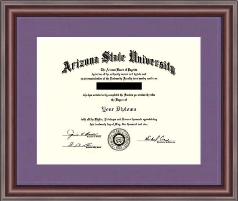 Arizona State University Diploma Frame - Etsy
