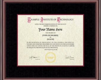 Georgia Institute of Technology atlanta Diploma Frame - Etsy