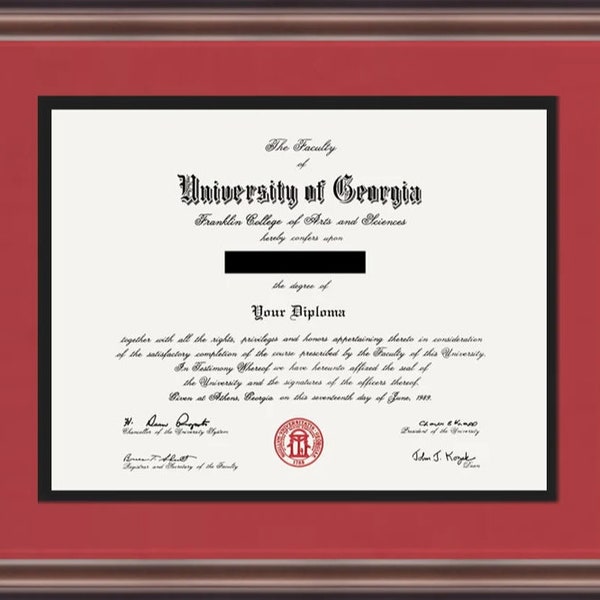 University of Georgia Diploma Frame - Etsy