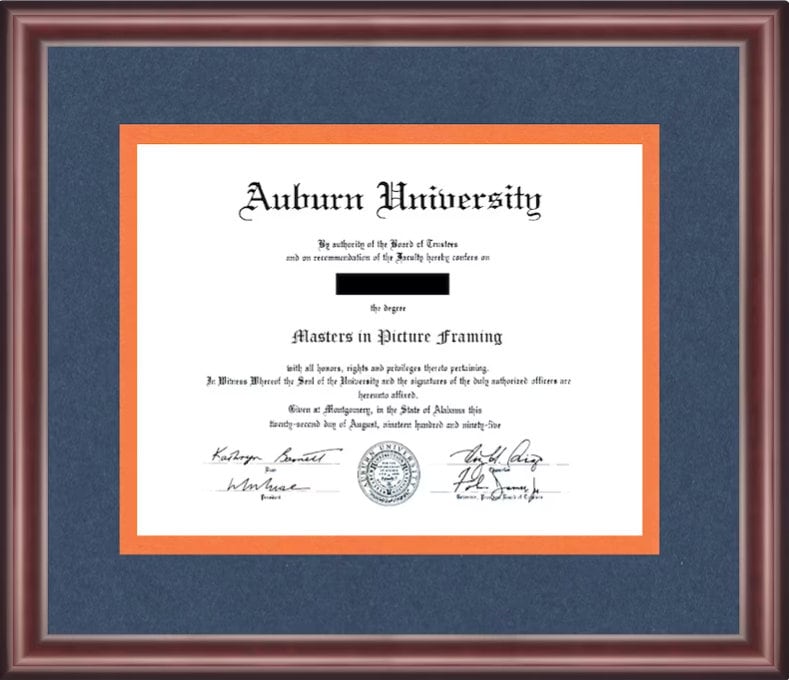 Auburn University Diploma Frame - Etsy Auburn University Diploma Frame - Etsy