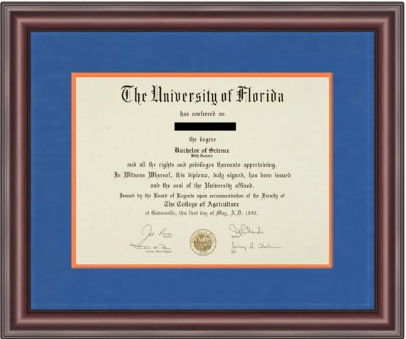 University of Florida Diploma Frame - Etsy