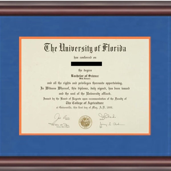 University of Florida Diploma Frame - Etsy