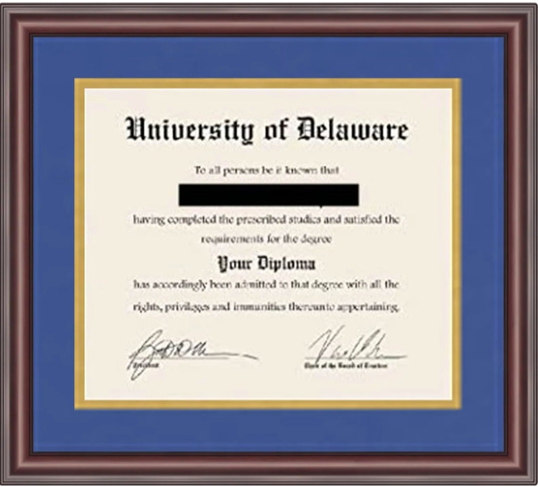 University of Delaware Diploma Frame - Etsy