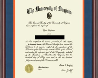 University of Virginia Diploma Frame - Etsy