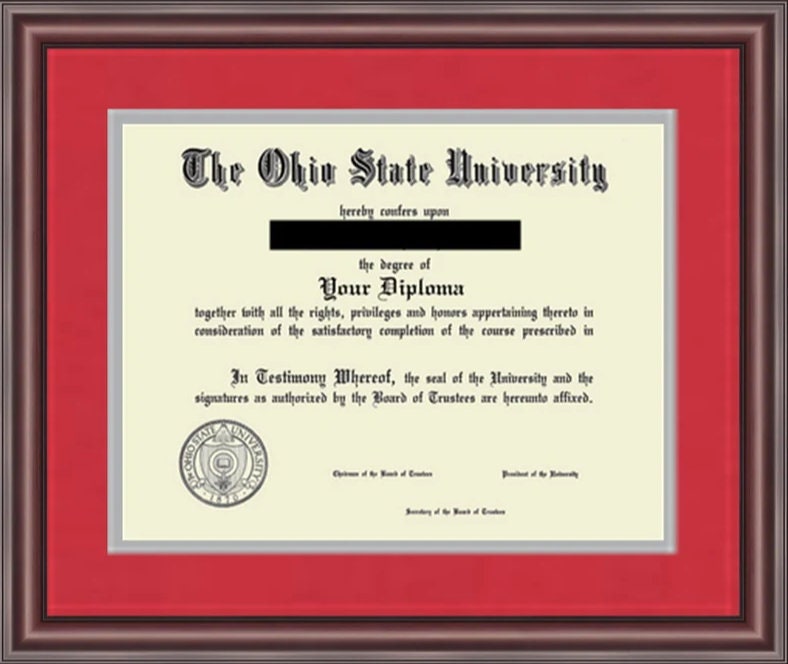 Ohio State Diploma Frame - Etsy