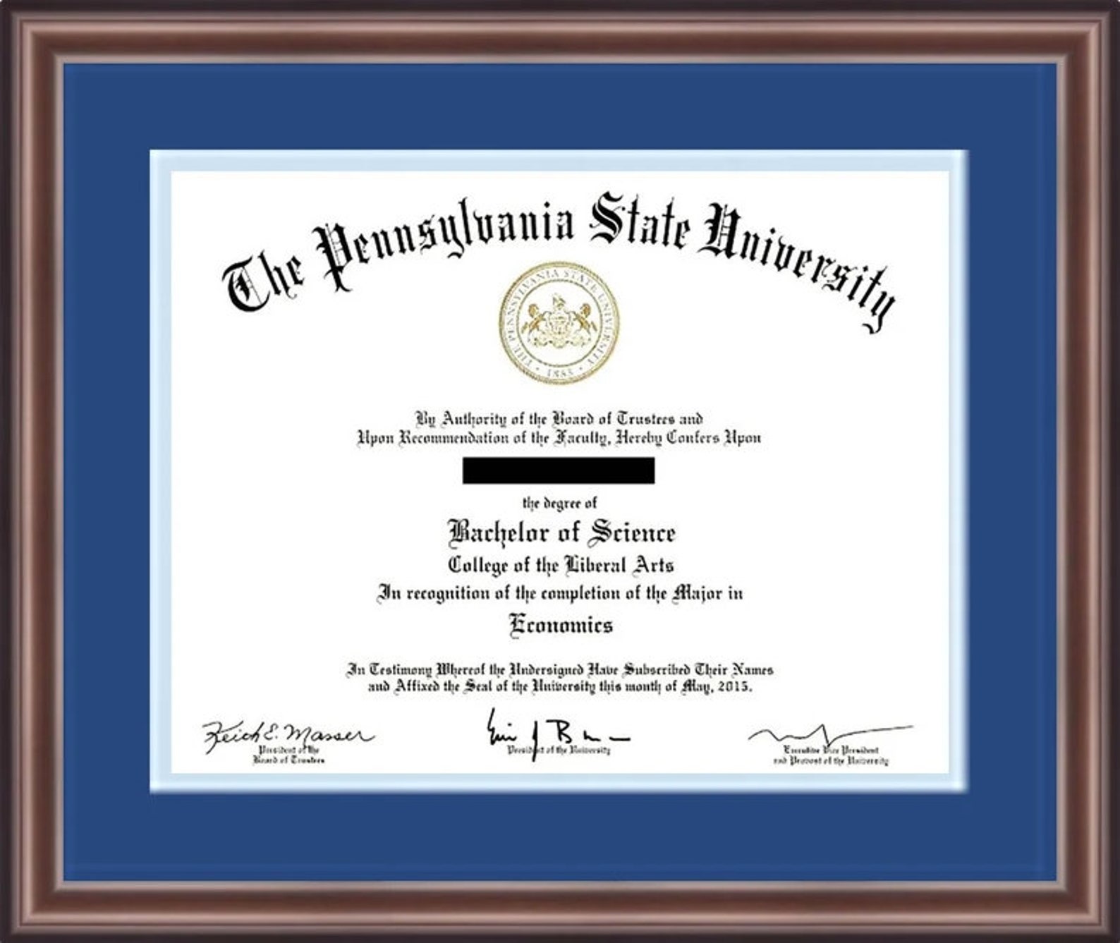 Penn State University Diploma Frame - Etsy