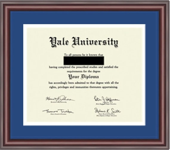 Yale Diploma Frame Yale University Diploma Frame | Church Hill