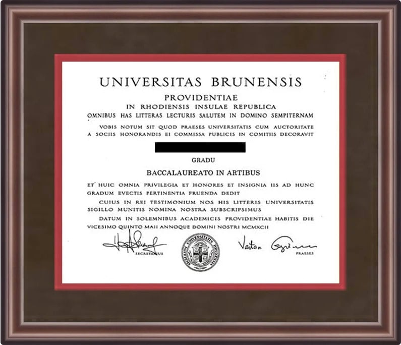Brown University Degree