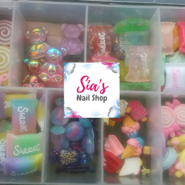 Nail Charms Storage Box - Etsy