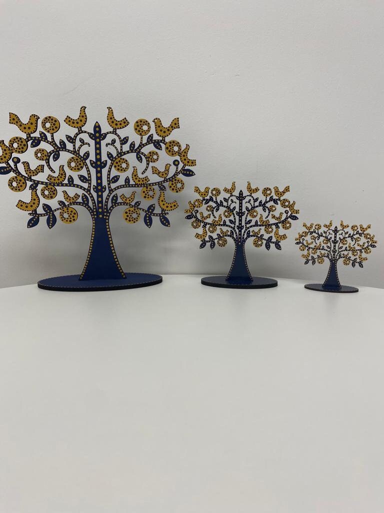 Hand Painted Tree of Life Handmade With Wood Stand - Etsy