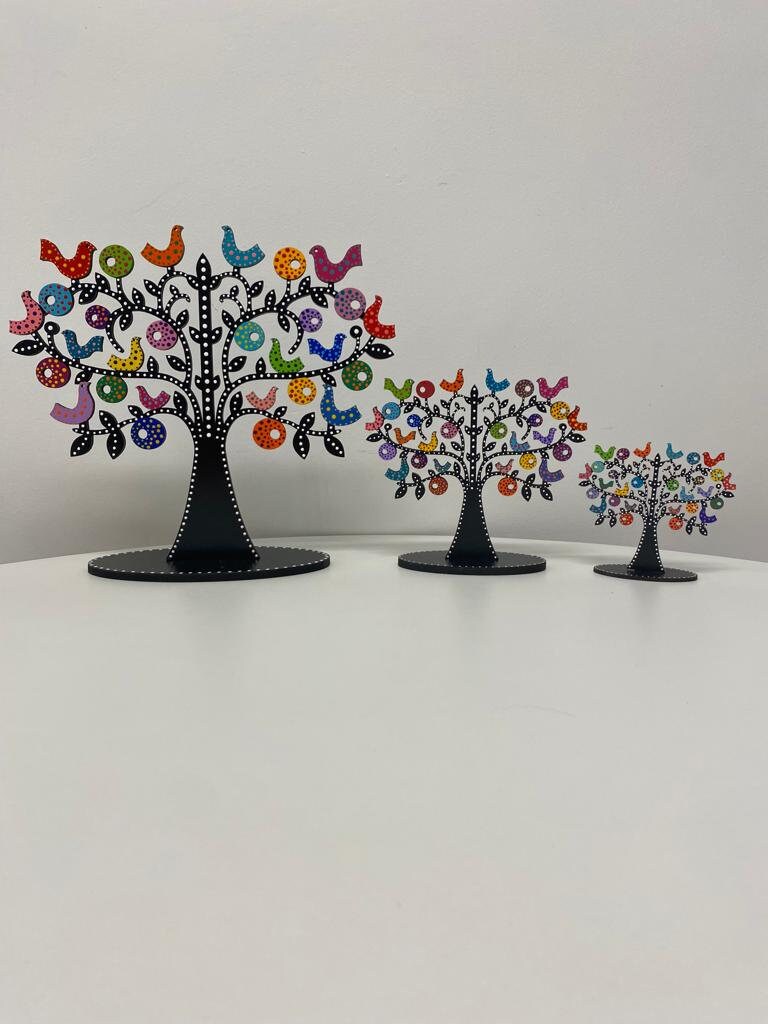 Hand Painted Tree of Life Handmade With Wood Stand - Etsy