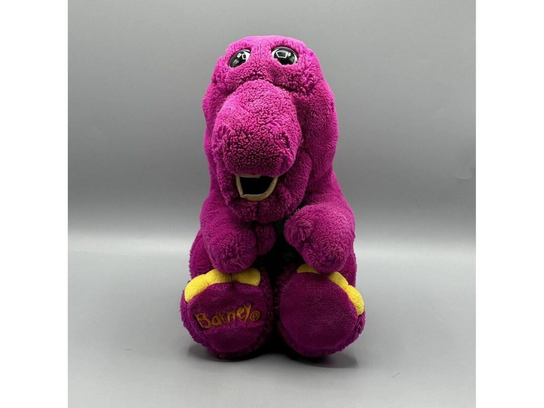 Vintage Dakin Barney the Purple Dinosaur Plush Hand Puppet 12" - Etsy