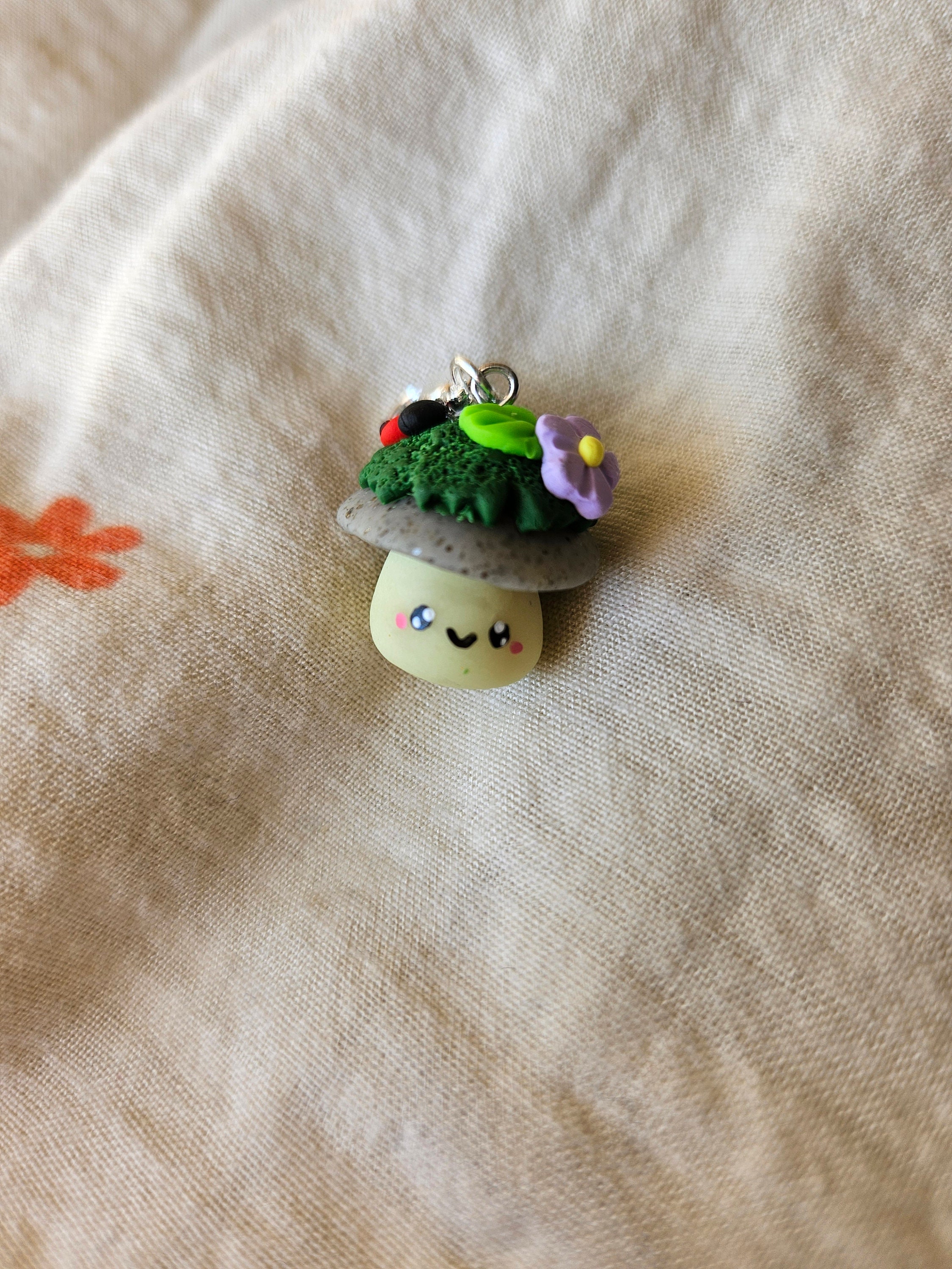 Whimsical Toadstool moss Covered Stone - Etsy