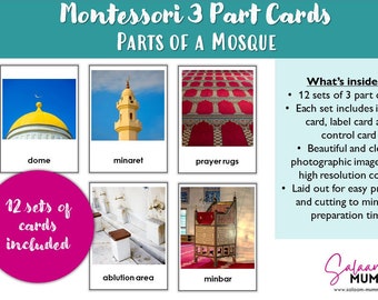 Mosque Flash Cards - Etsy
