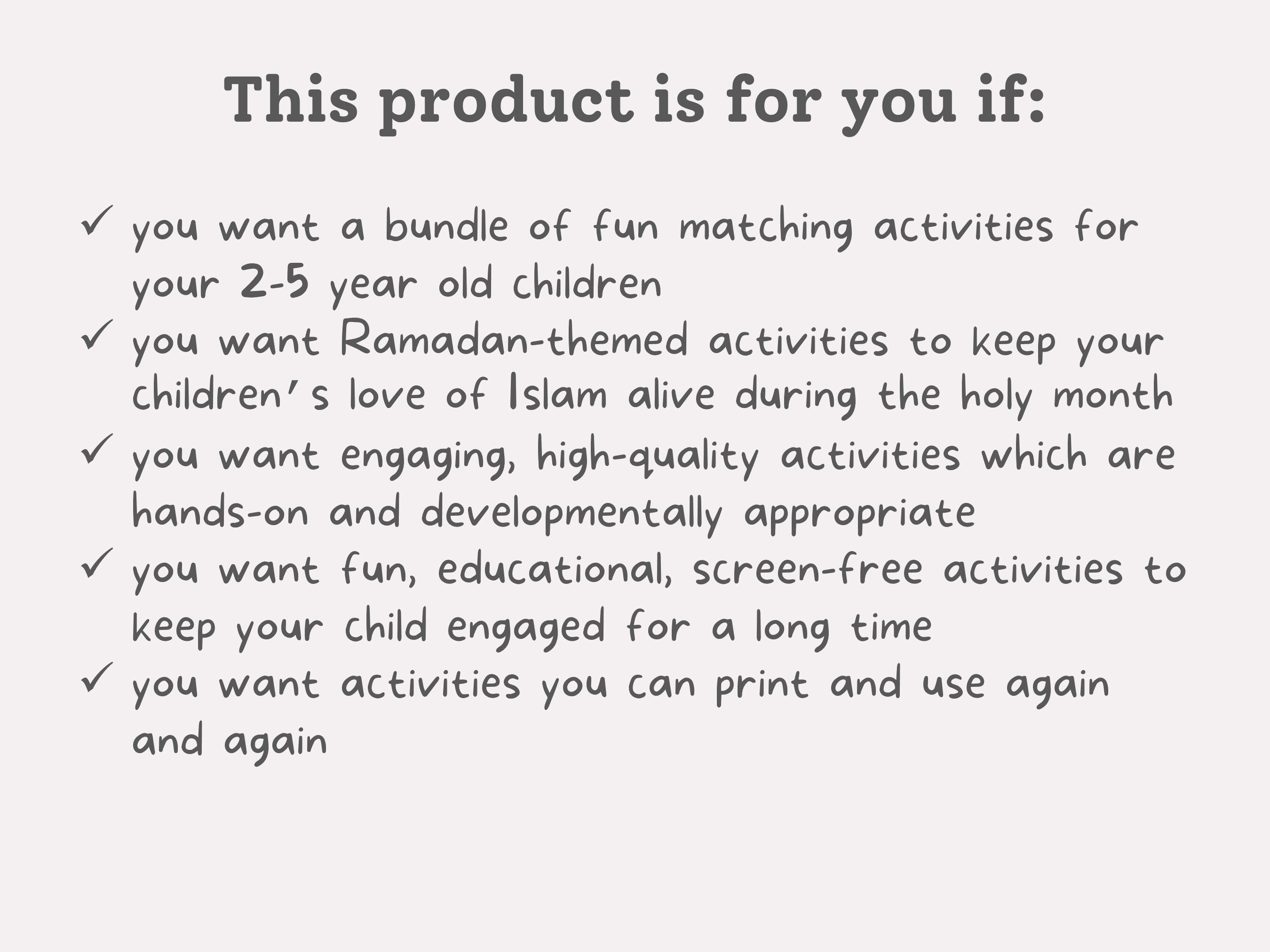 Ramadan Matching Games Bundle, Kids Matching Sorting Activities, Muslim ...