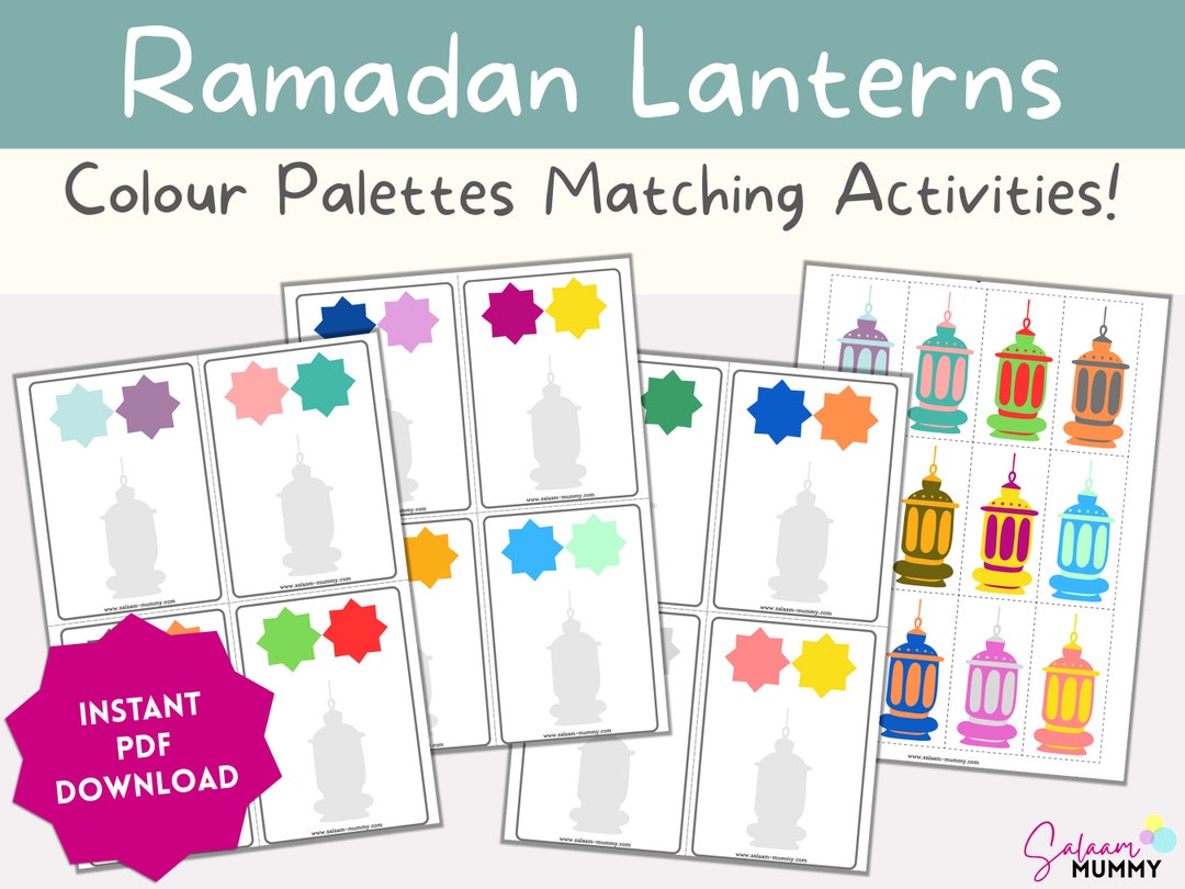 Ramadan Learning Colors Matching Game, Montessori Inspired Islamic ...