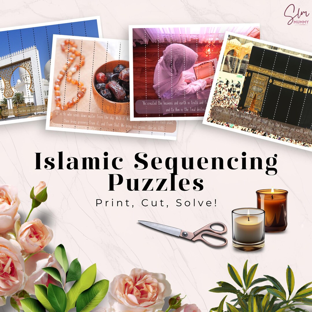 Islamic Sequencing Picture Puzzle, Muslim Kids Learning, Homeschool ...
