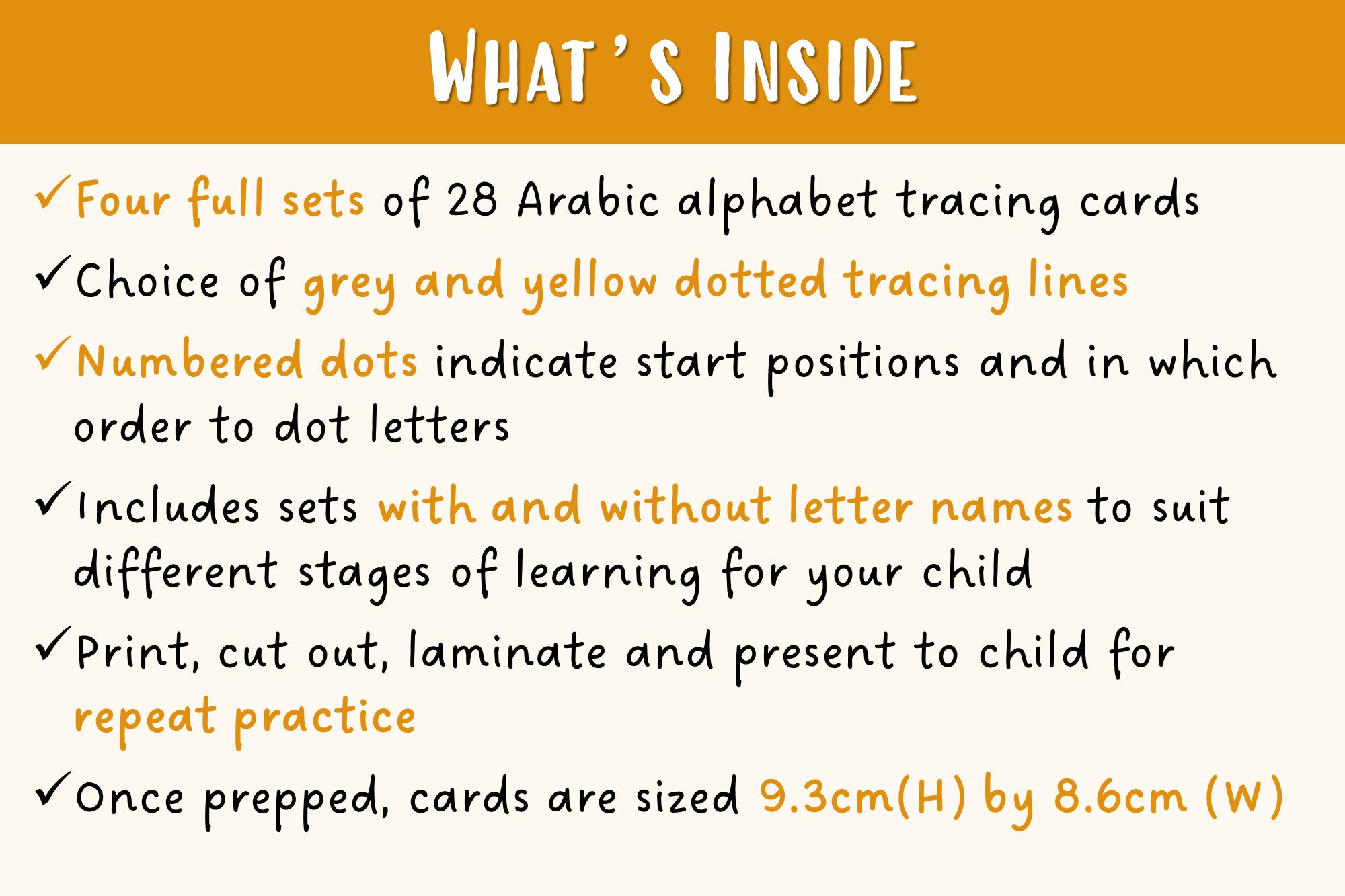 Arabic Alphabet Tracing Cards for Kids, Learn Arabic Alphabet, Muslim ...