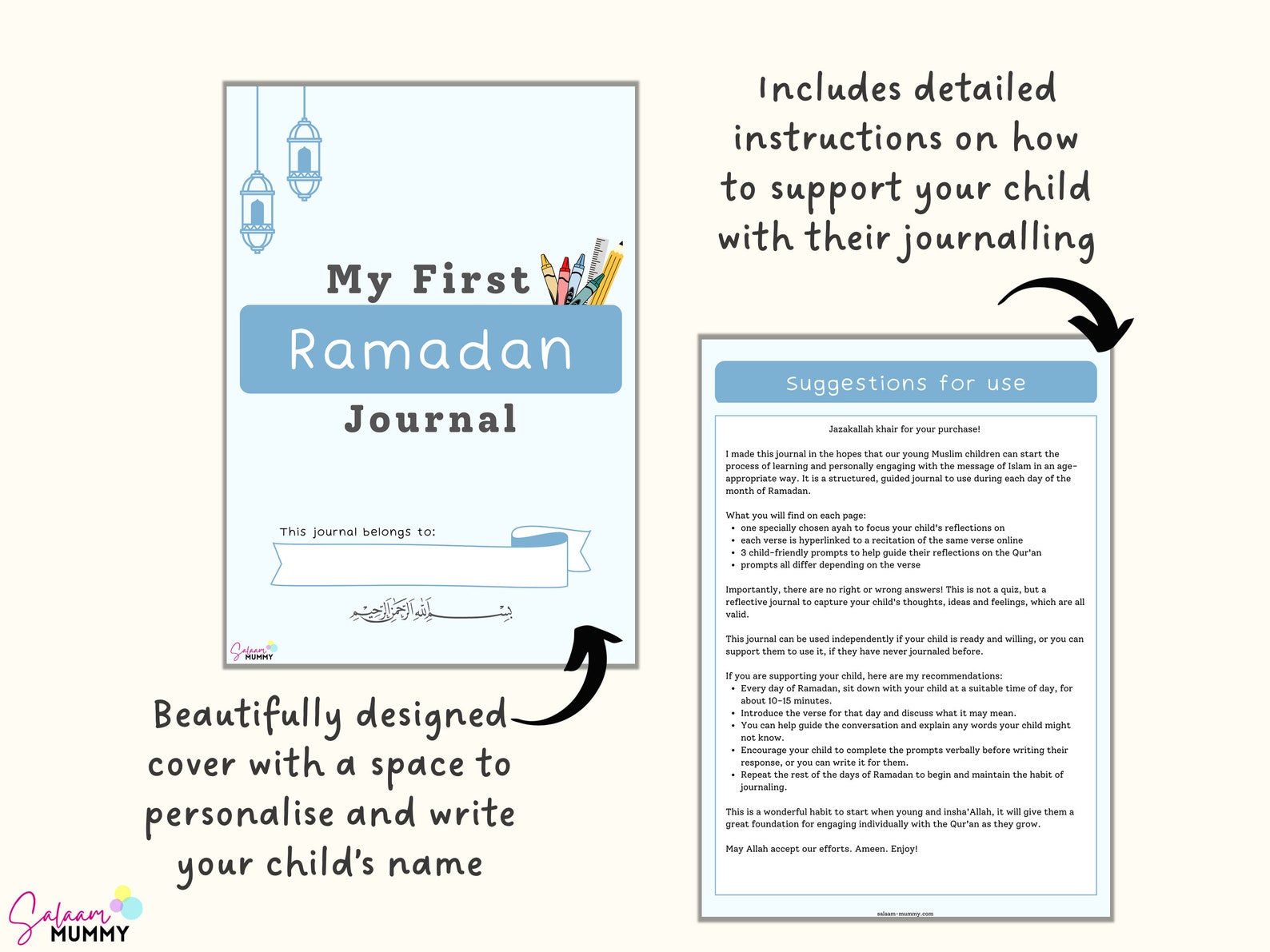 My First Ramadan Journal for Kids | Islamic Journal for Children ...