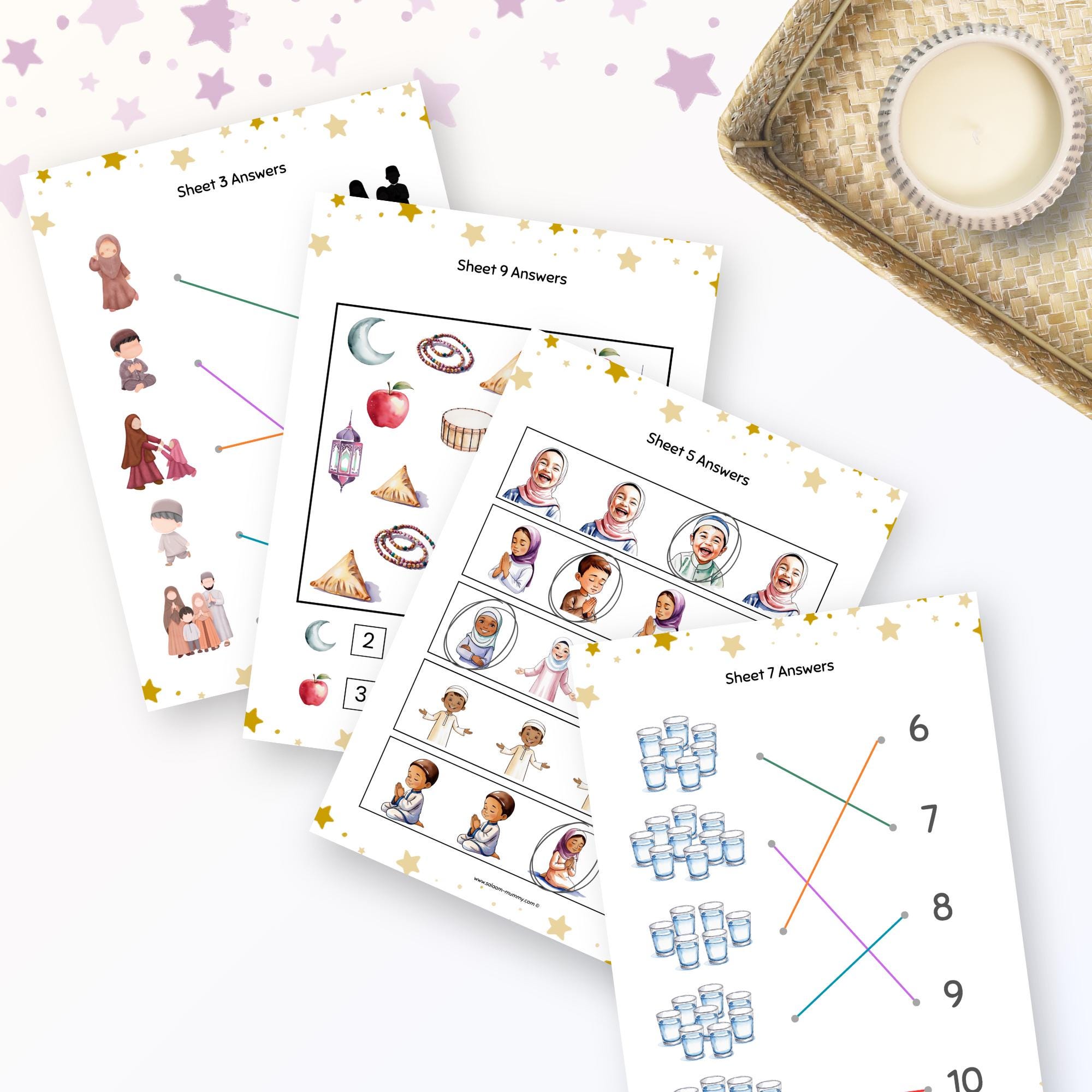 Printable Worksheets Ramadan for Kids, Islamic Activity Book, Fun ...