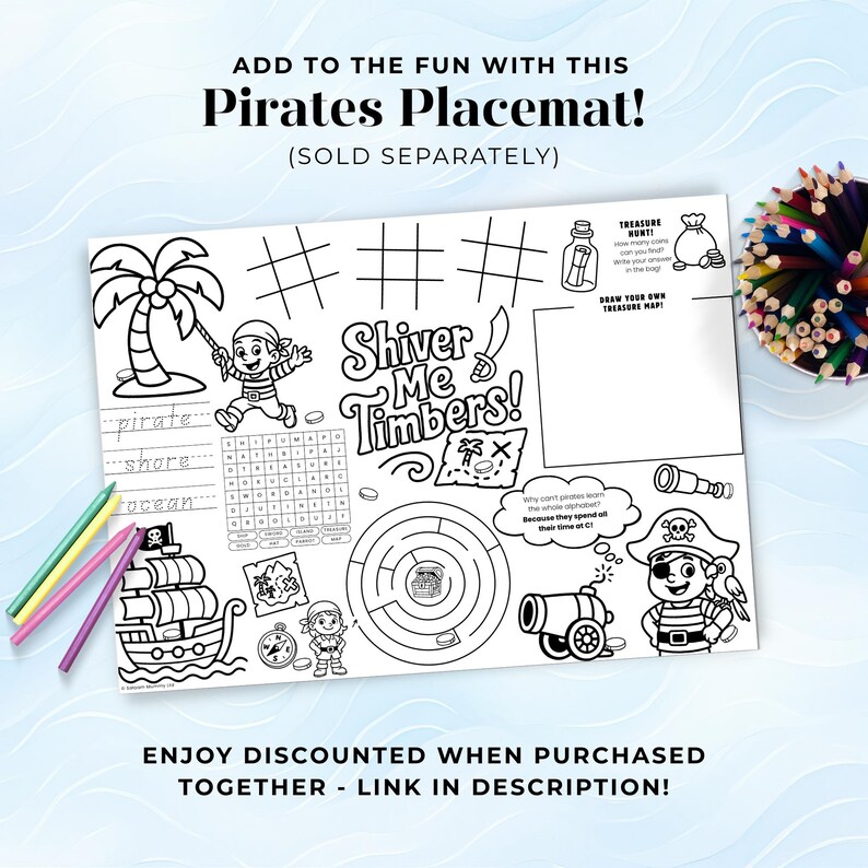 Pirate Scavenger Hunt Game for Kids, Printable Indoor Treasure Hunt ...