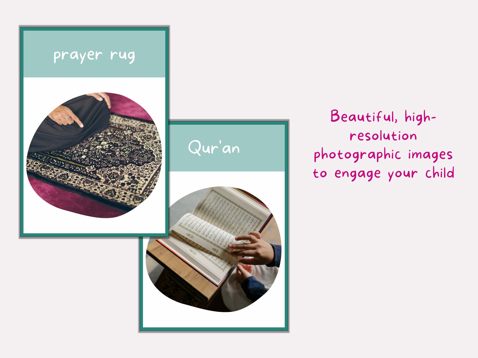Montessori 3 Part Cards About Mosques, Islam Flashcards, Montessori ...