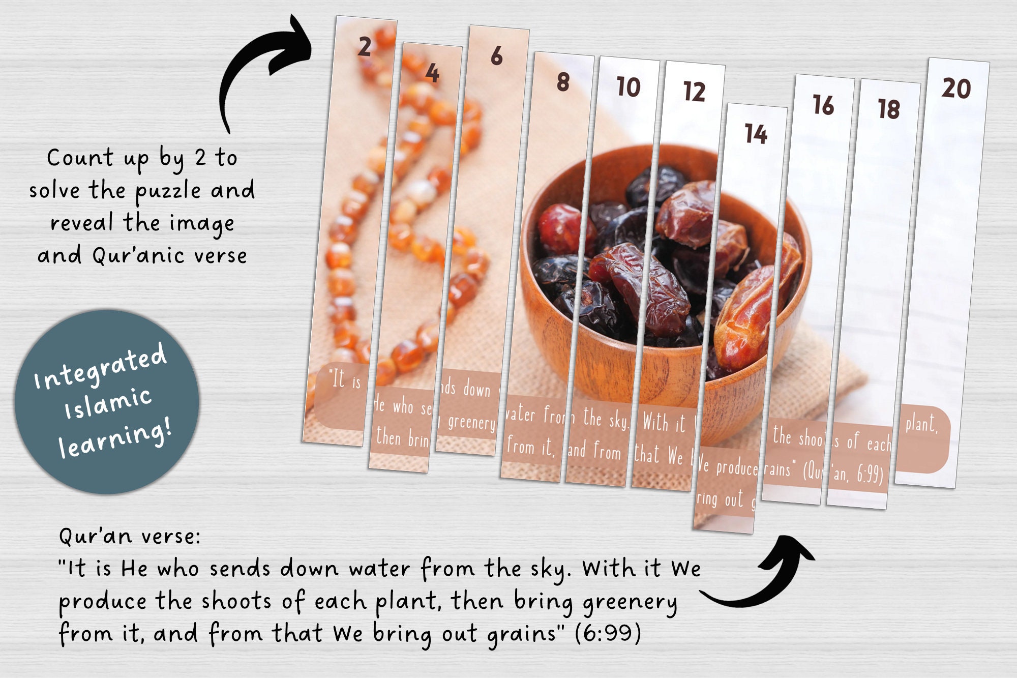 Skip Counting Worksheets, Montessori Printable Maths, Islamic Kids ...