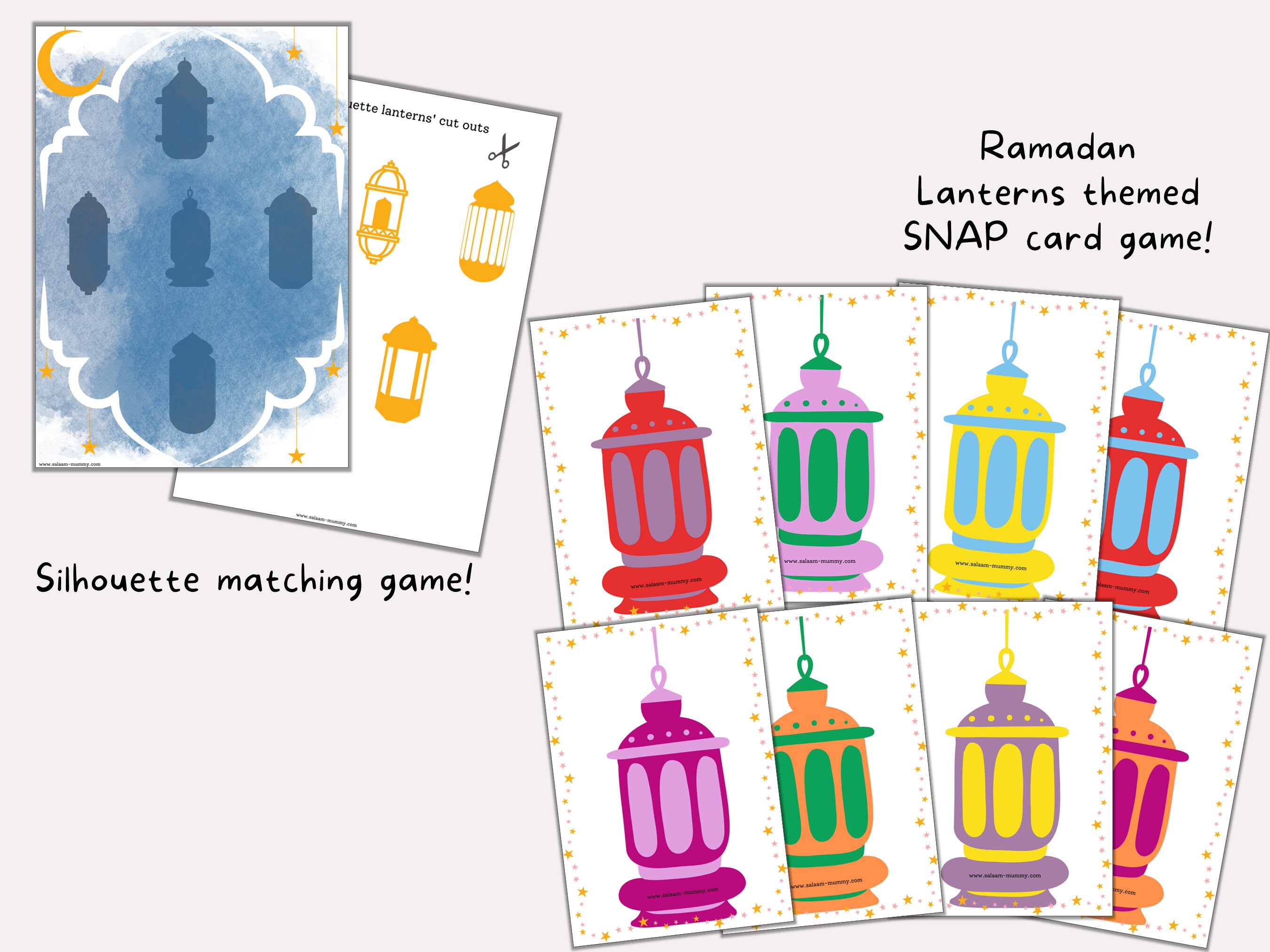 Ramadan Activities BUNDLE, Kids Color Matching Sorting Games, Islamic ...