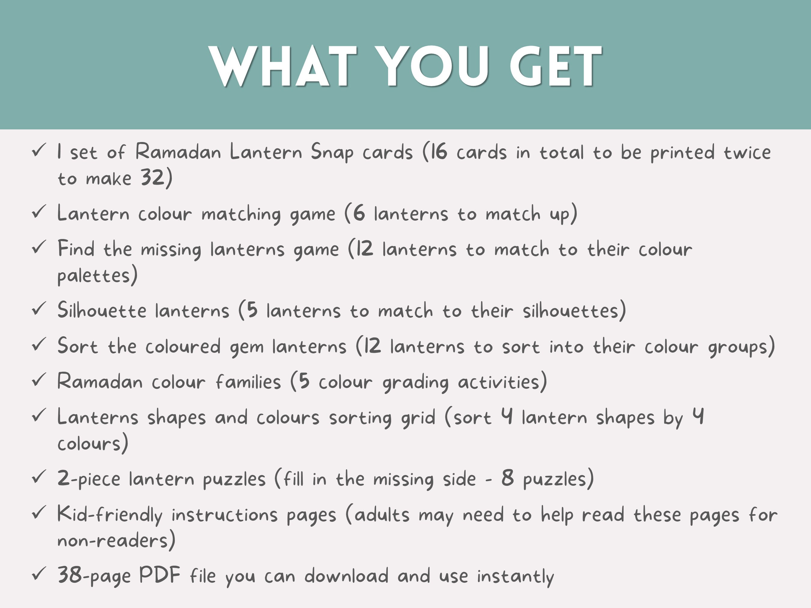 Ramadan Activities BUNDLE, Kids Color Matching Sorting Games, Islamic ...