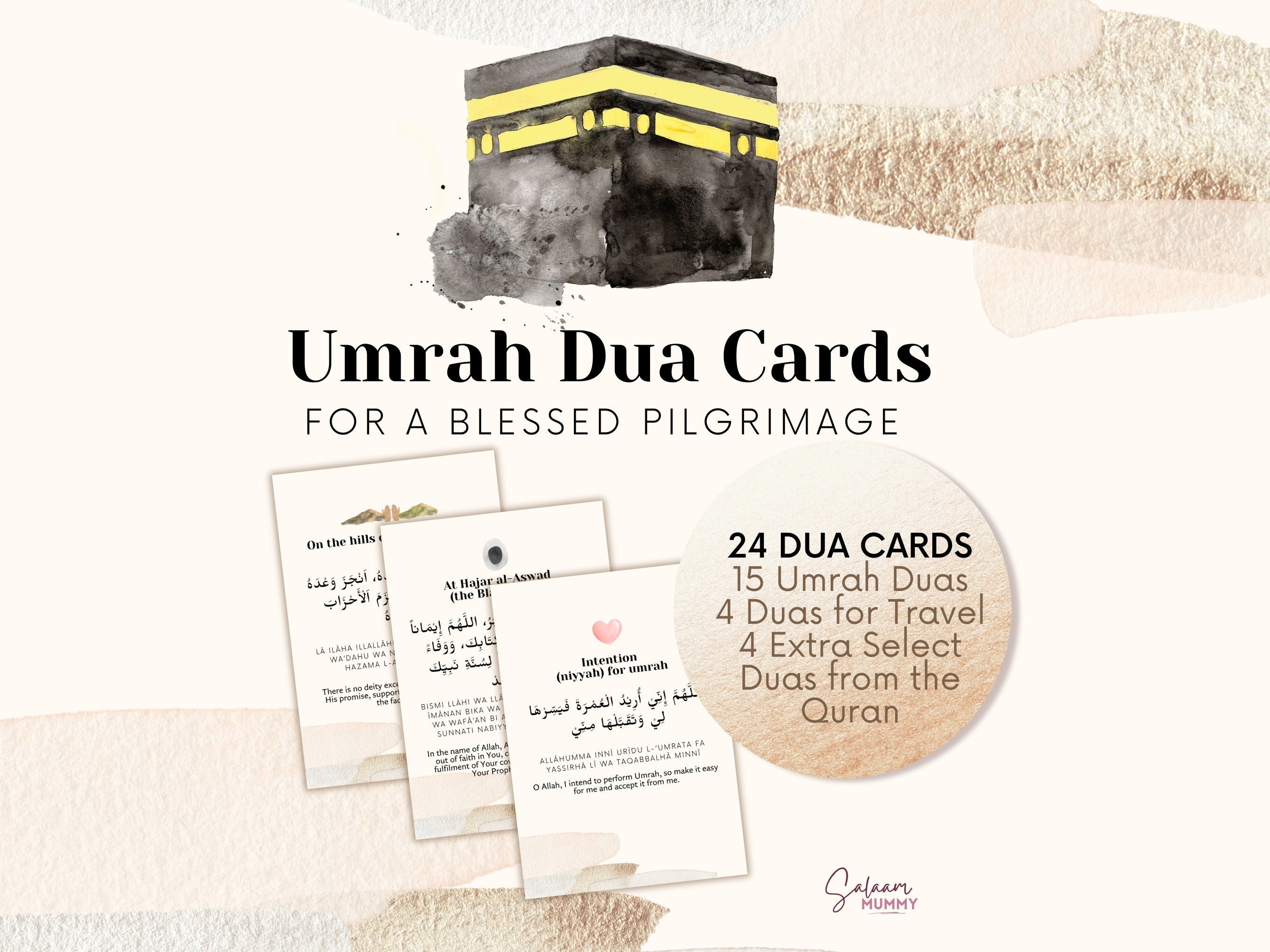 Umrah Duas Cards, Islamic Dua Printable, Muslim Pilgrim Prayers, Dua Reminder Flashcards, Umrah ...
