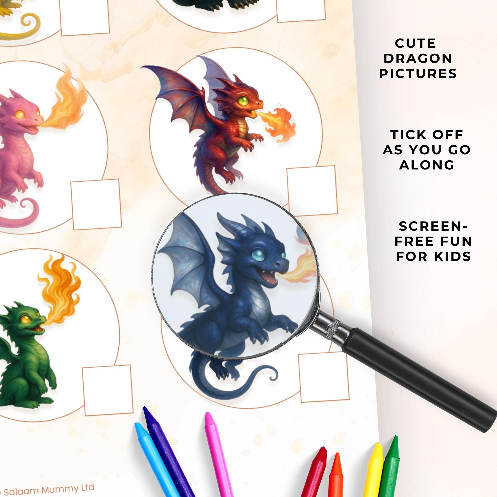 Dragon Scavenger Hunt, Printable Kids Party Game, Fantasy Adventure ...