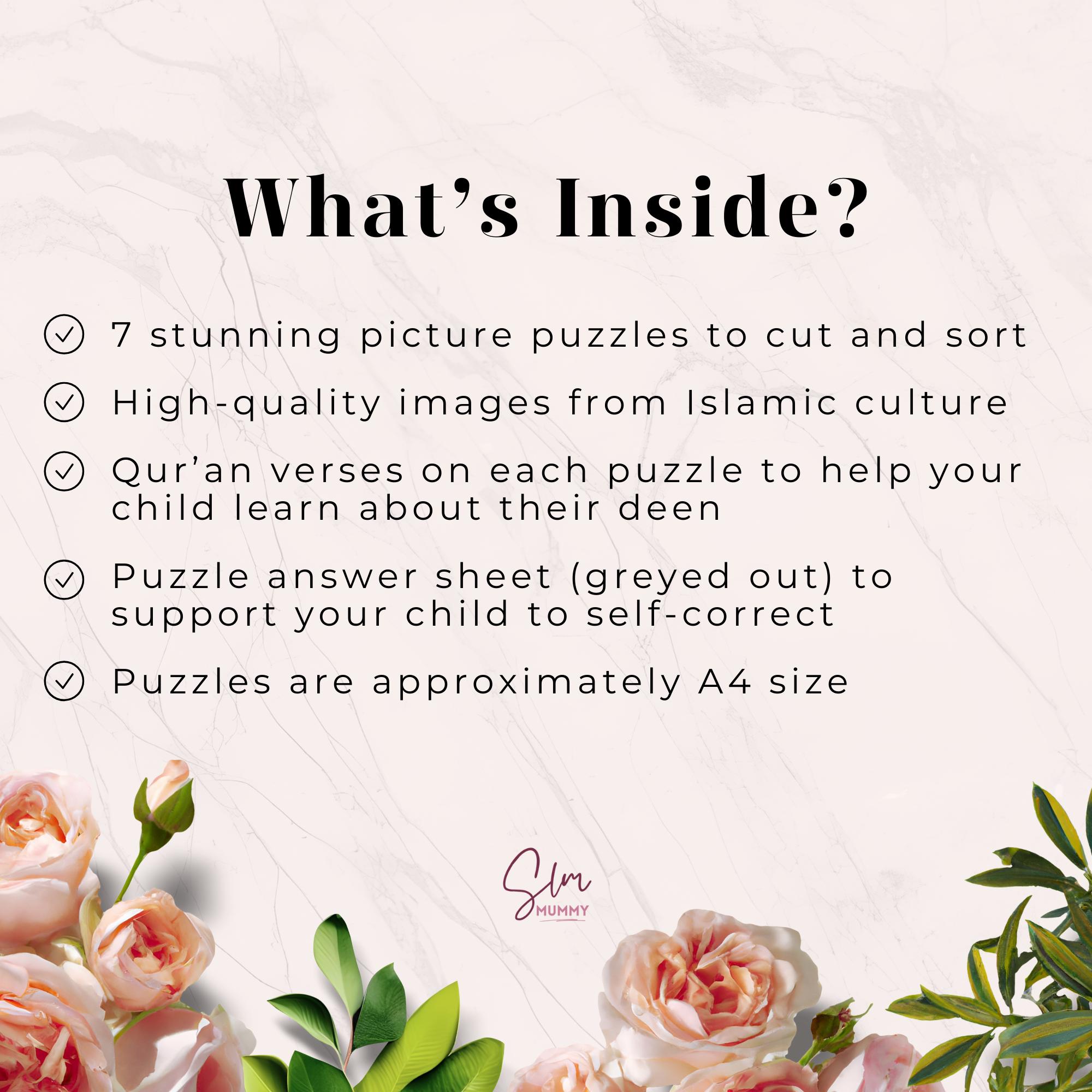 Islamic Sequencing Picture Puzzle, Muslim Kids Learning, Homeschool ...