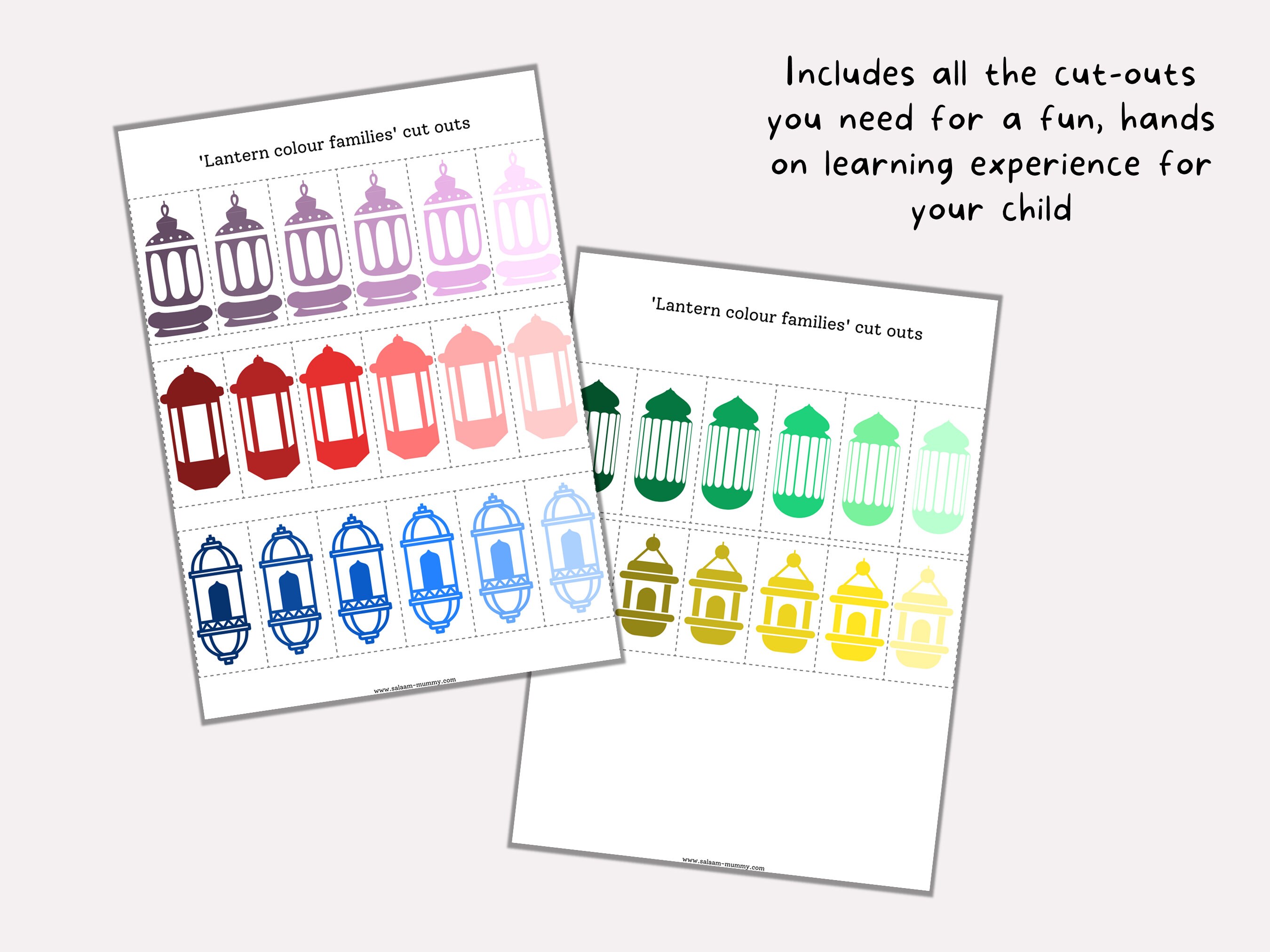 Montessori Color Grading, Ramadan Kids Activity, Color Theory, Islamic ...