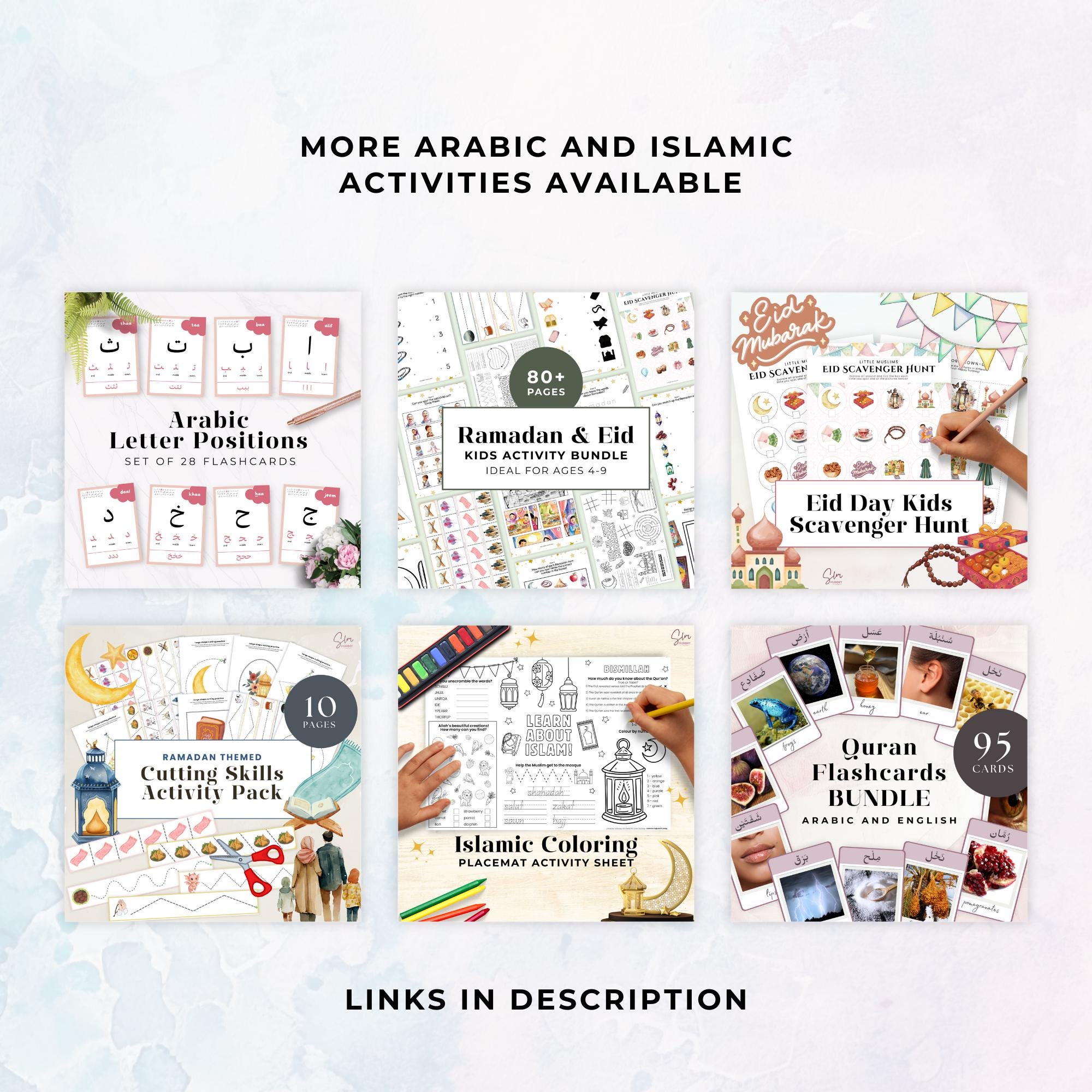 Arabic Alphabet Coloring Page Cards, Printable Letter Learning Tracing ...