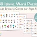 30 Islamic Word Puzzles | Code Breaker Mysteries | Muslim Kids ...