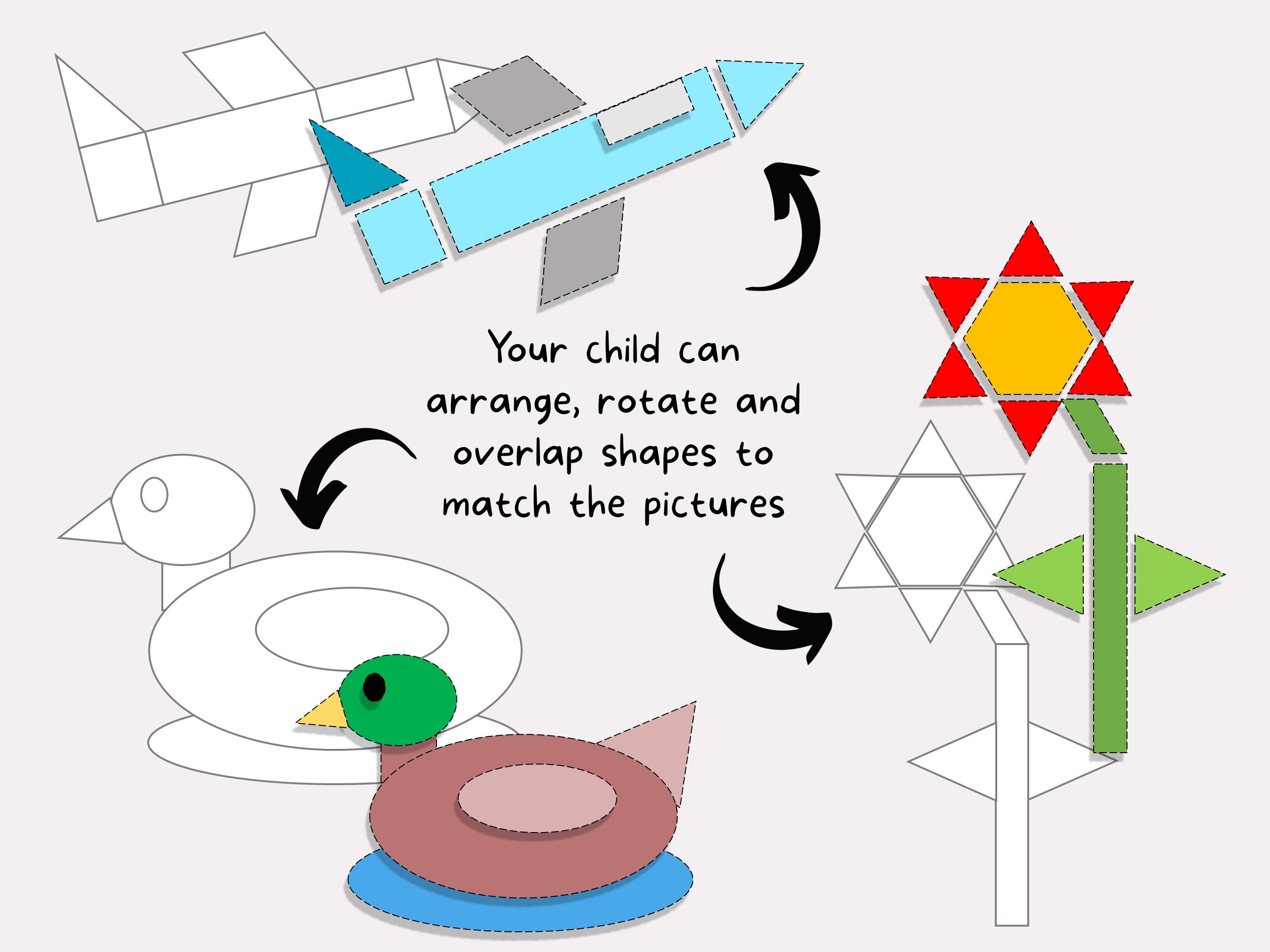 Picture Puzzles Printable for Preschool & Kindergarten, Fine Motor ...