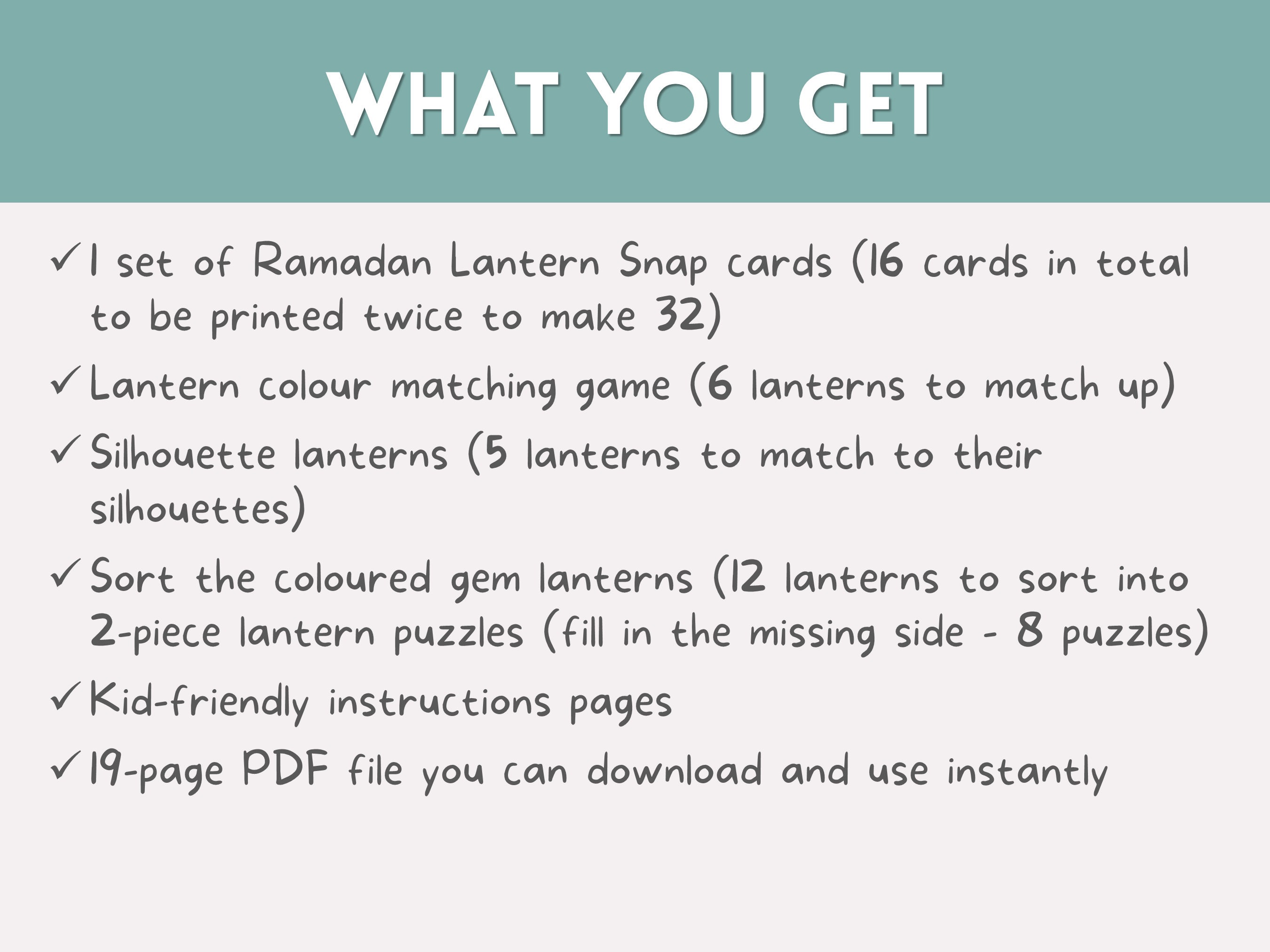 Ramadan Matching Games Bundle, Kids Matching Sorting Activities, Muslim ...