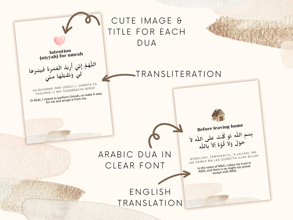 Umrah Duas Cards, Islamic Dua Printable, Muslim Pilgrim Prayers, Dua ...