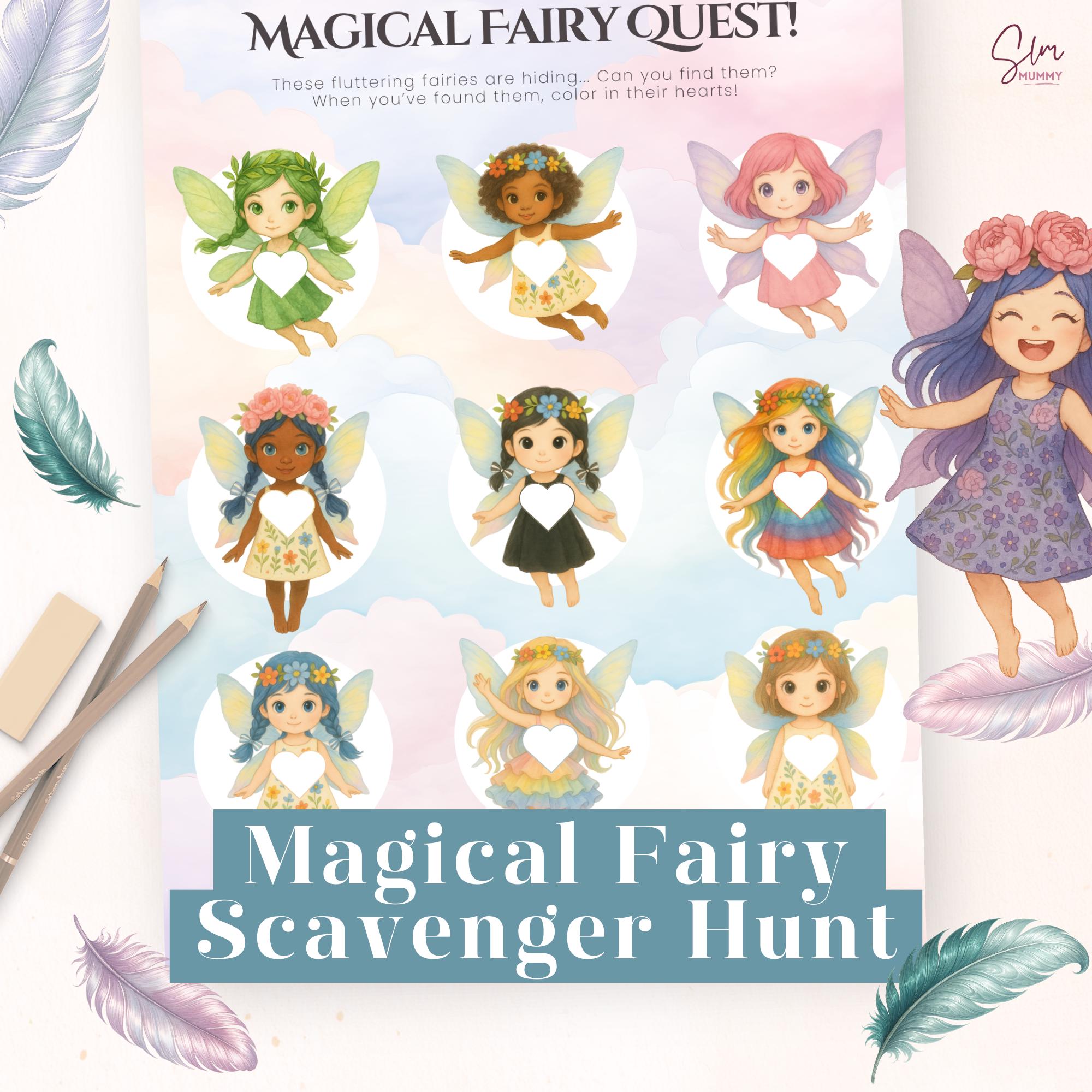 Fairy Scavenger Hunt Printable Game, Enchanted Birthday Party Activity ...